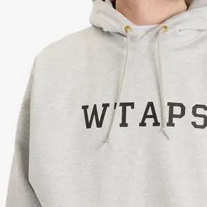 Wtaps Academy Logo Hoodie - Ash Gray | Editorialist